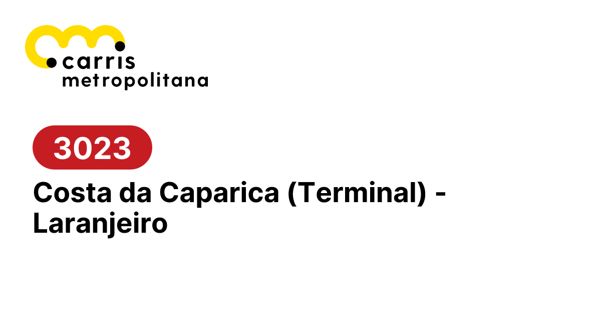 3023 | Costa da Caparica (Terminal) - Laranjeiro